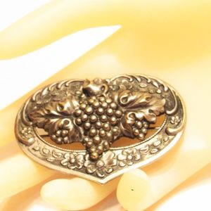 LuxeCollectible | Jewelry | Vintage Victorian Revival Grape And Heart ...